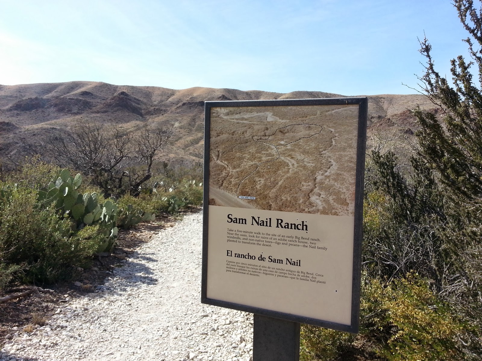 Texas Mountain Trail Daily Photo: Big Bend Heritage Hike: Sam Nail Ranch