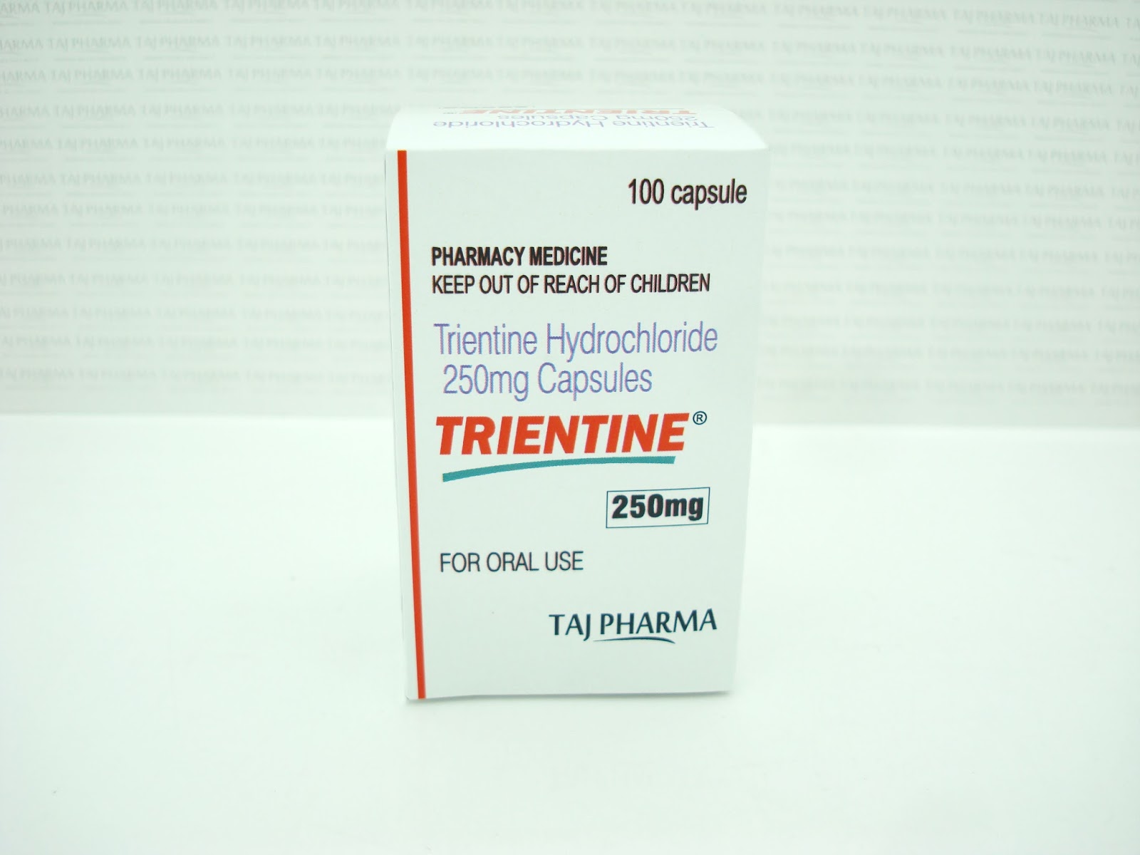 Trientine Hydrochloride 250mg Capsules