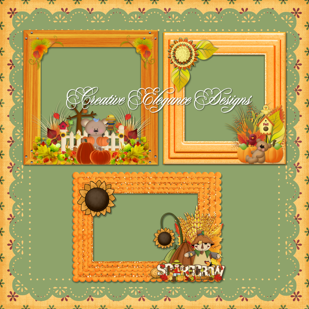 Creative Elegance Designs: Decorated Fall Frames