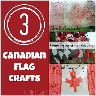 Three Canadian Flag Crafts | And Next Comes L - Hyperlexia Resources