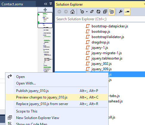 Preview changes to file in Visual studio - AspTricks.net