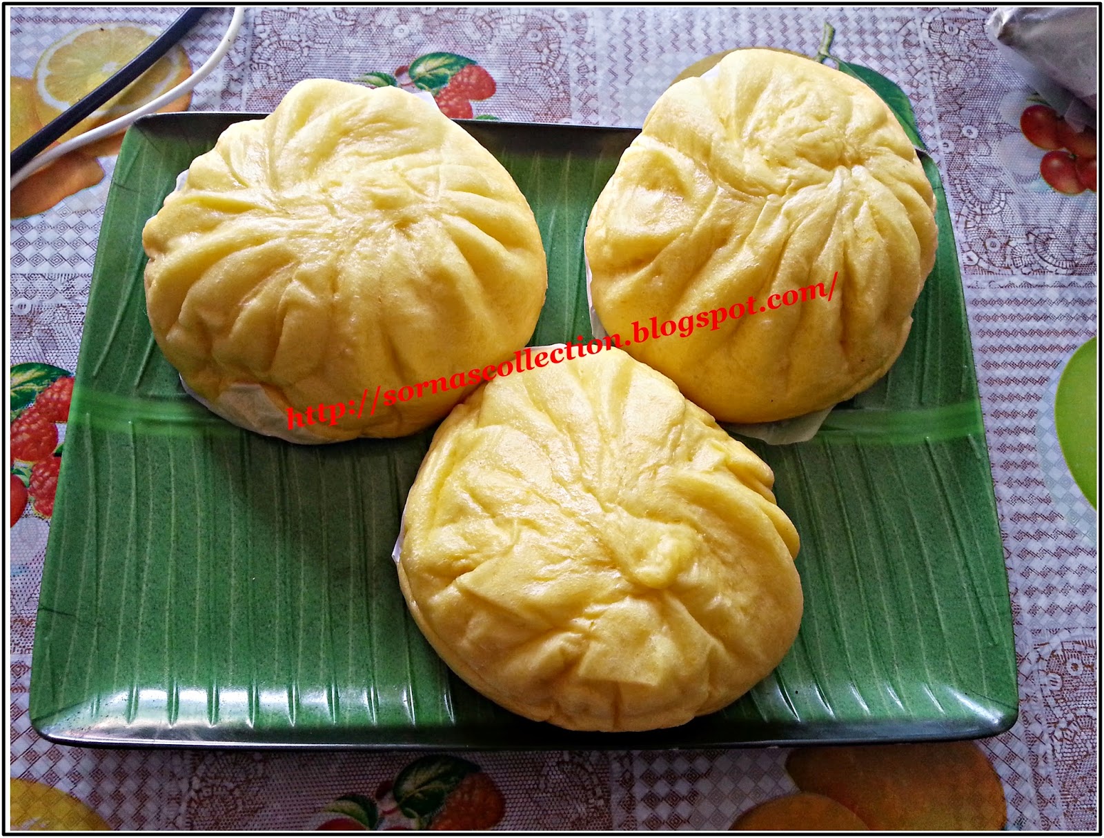 My Recipes: PUMPKIN PAU ( STEAMED CHINESE BUN )