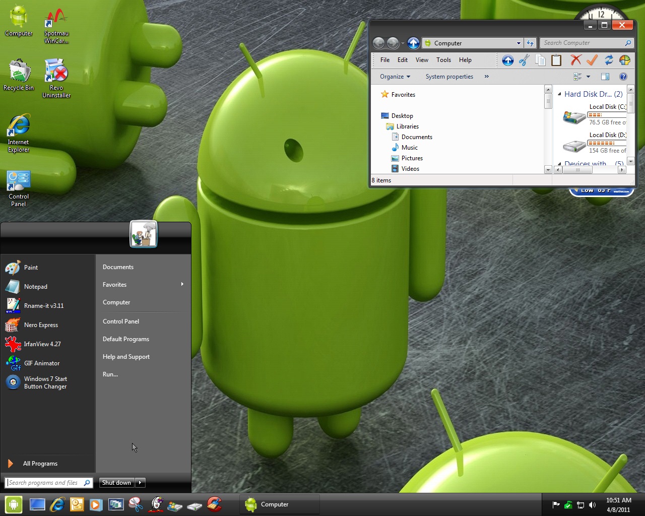 Windows Visual Style File For Win XP/7(Android Theme) + Cara menginstall