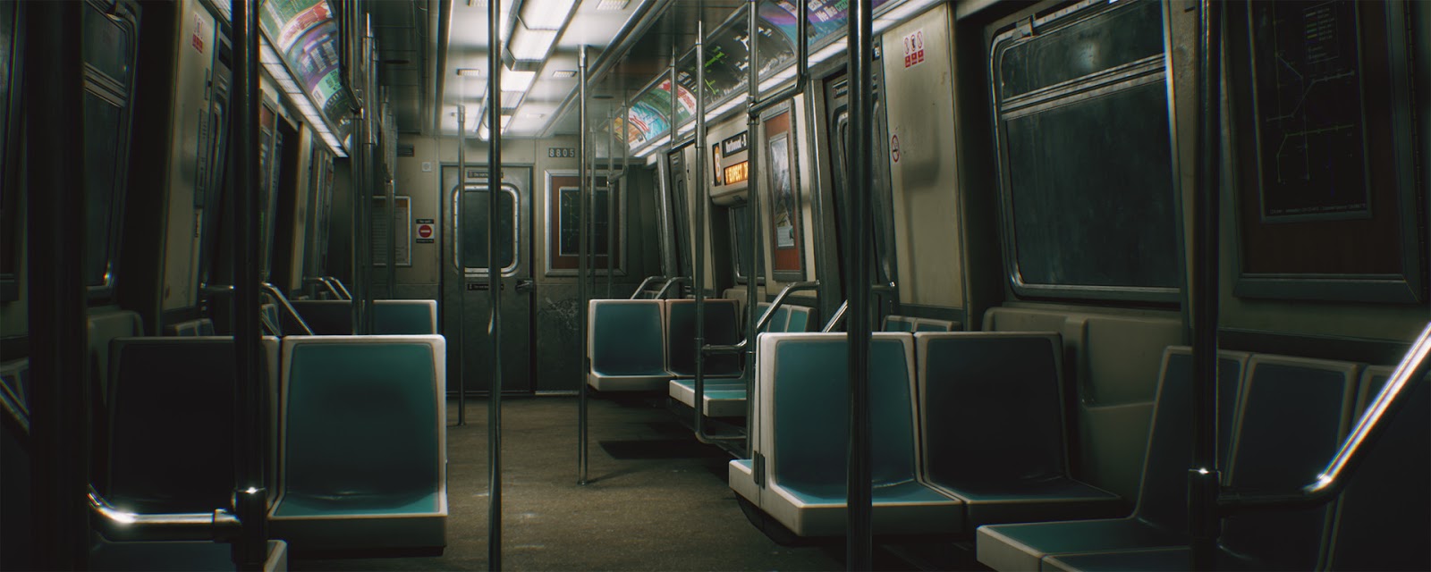 CCA Subway Train in UE4 by Clinton Crumpler | Computer Graphics Daily News