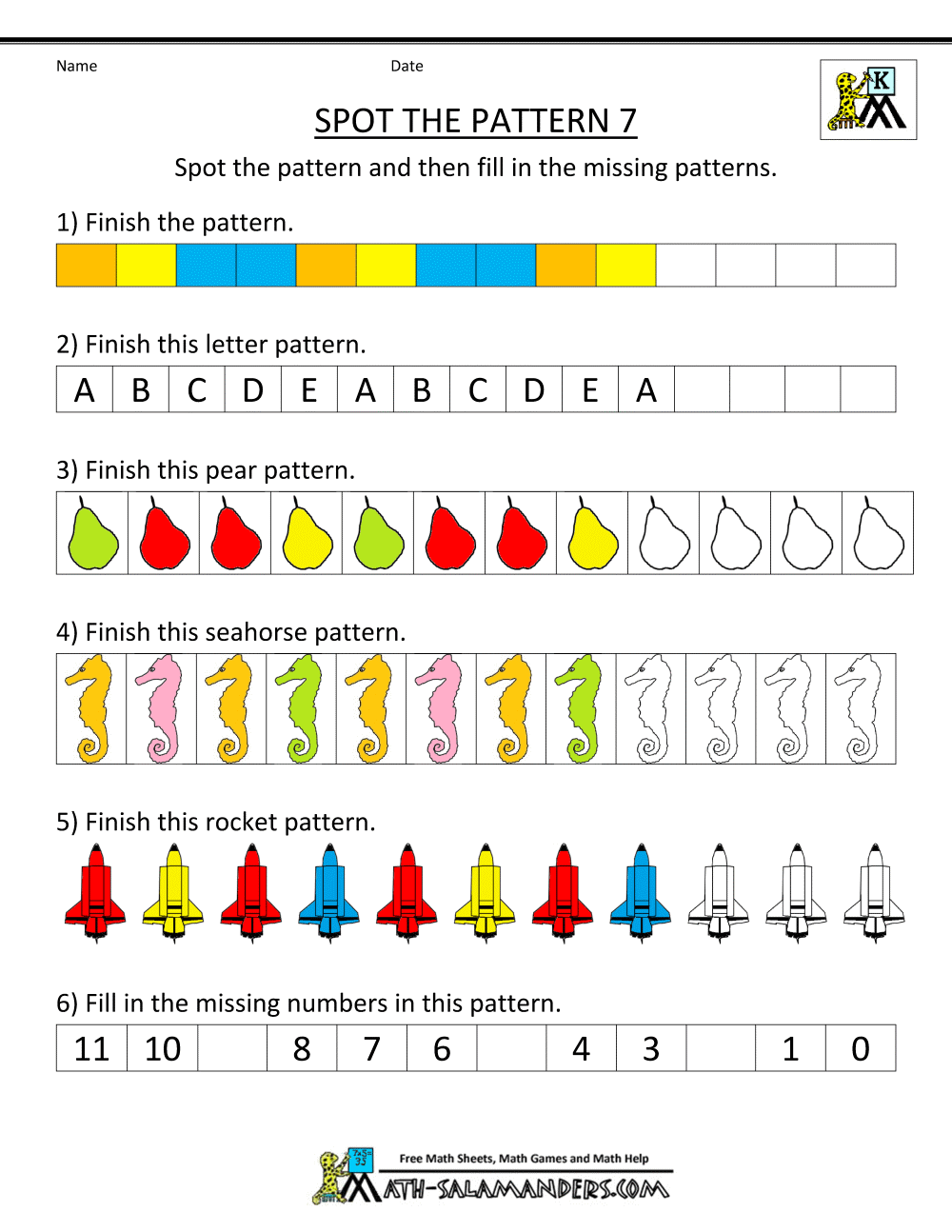 Pattern Recognition Worksheets pattern-recognition-worksheets
