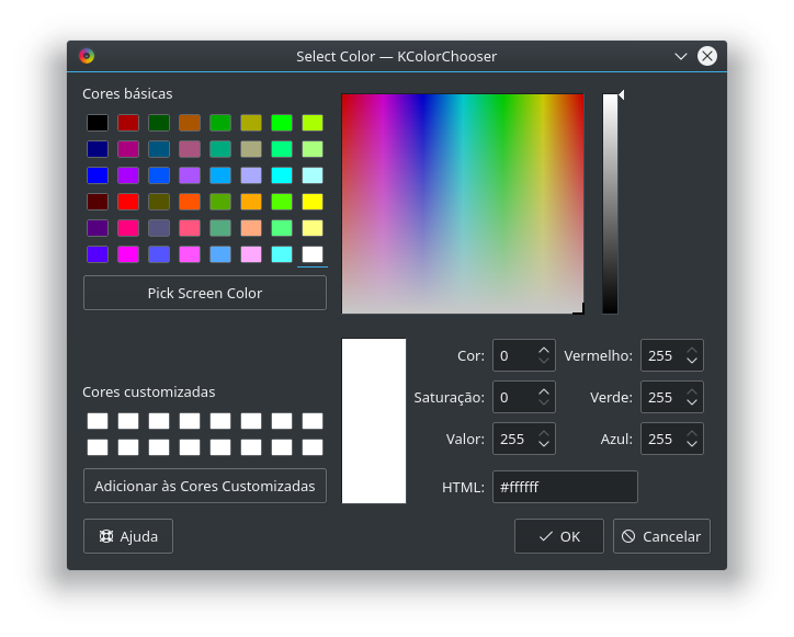 Geradores de código de cores, para Debian e Ubuntu