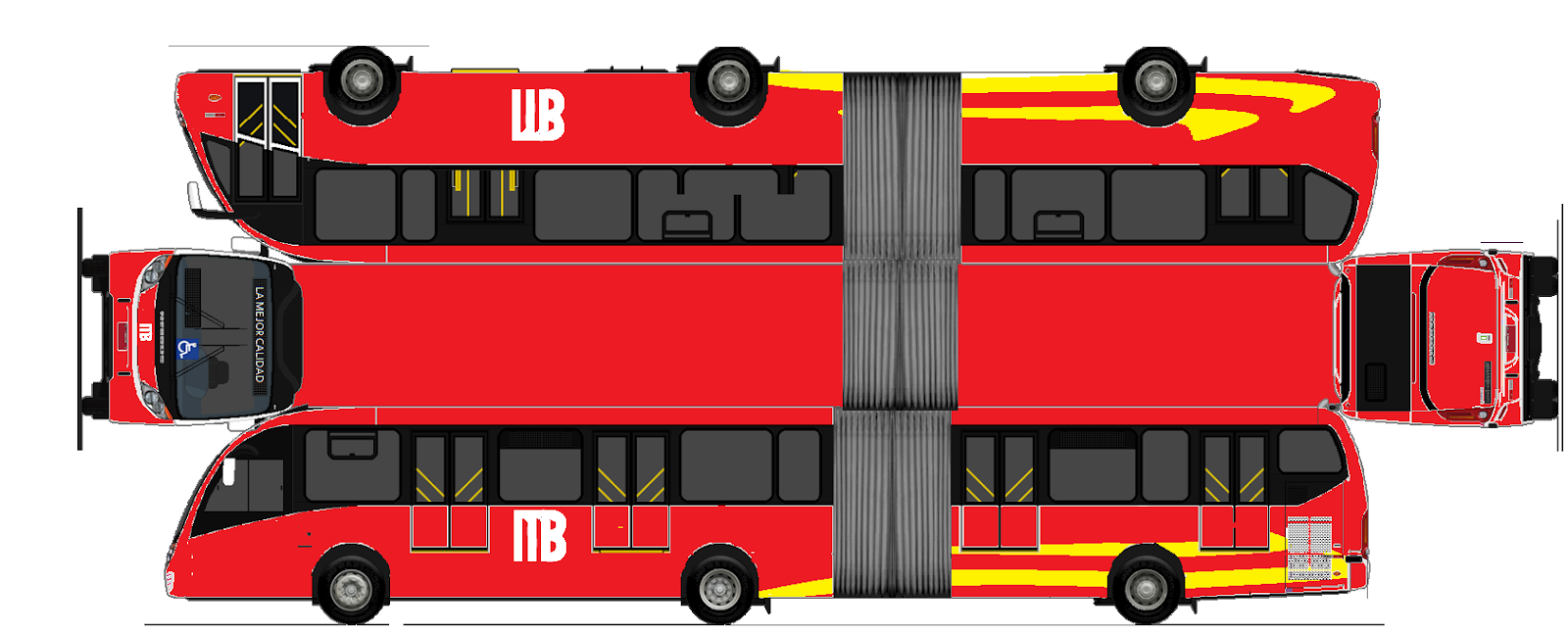 AUTOBUSES DE PASAJEROS Y ARTICULADOS PARA ARMAR