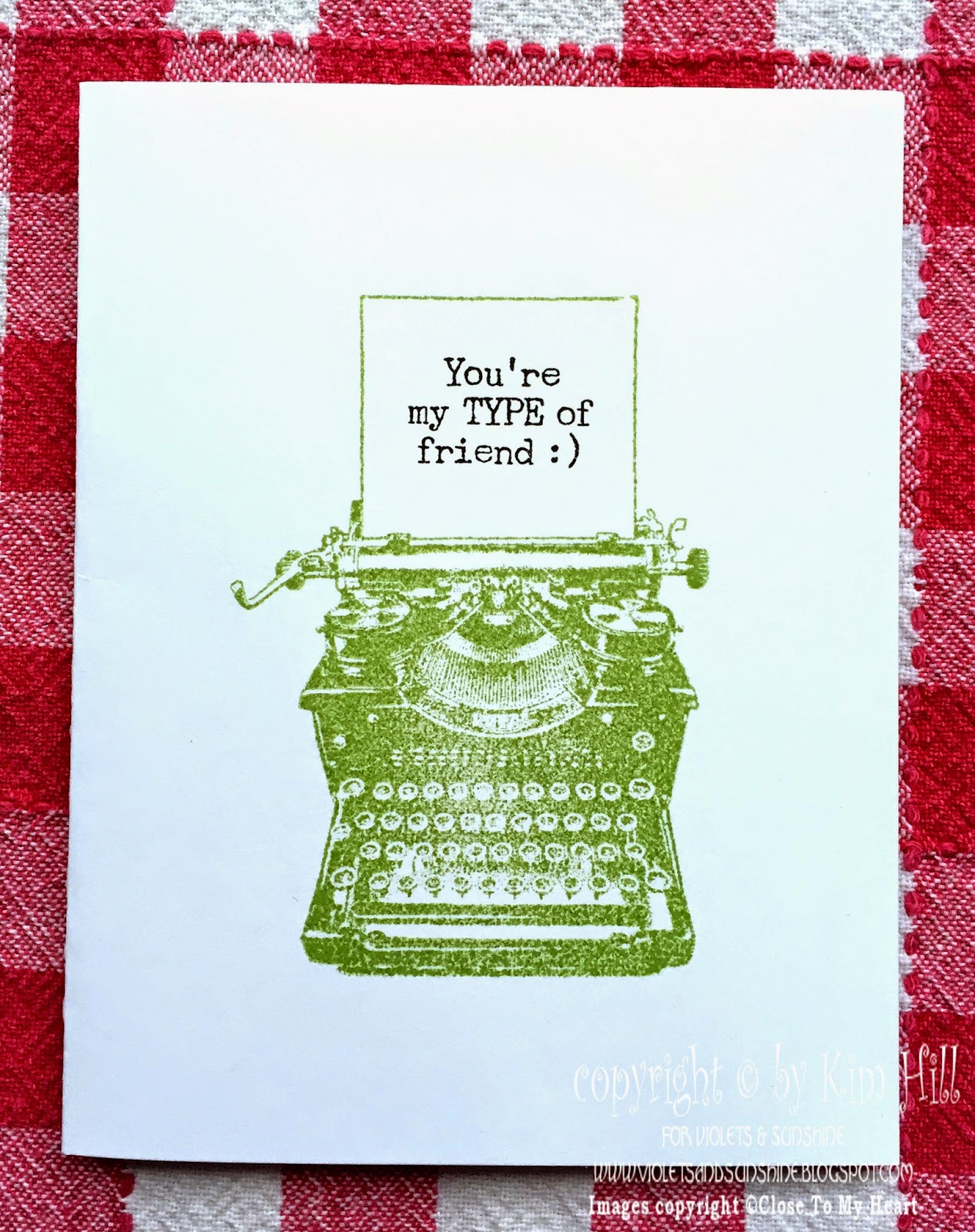 Violets & Sunshine: Say Anything....with a card