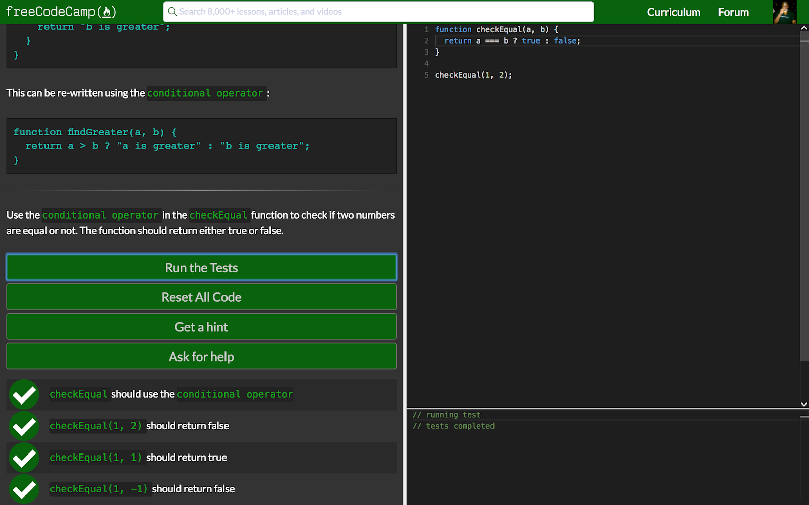 Just a Few Things..: Use the Conditional (Ternary) Operator Just a Few Things..: Use the Conditional (Ternary) Operator