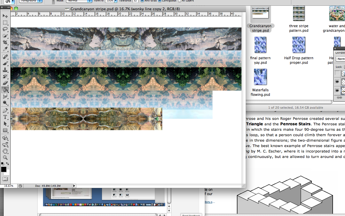 Zoe's Visual Diary: Pattern Development process