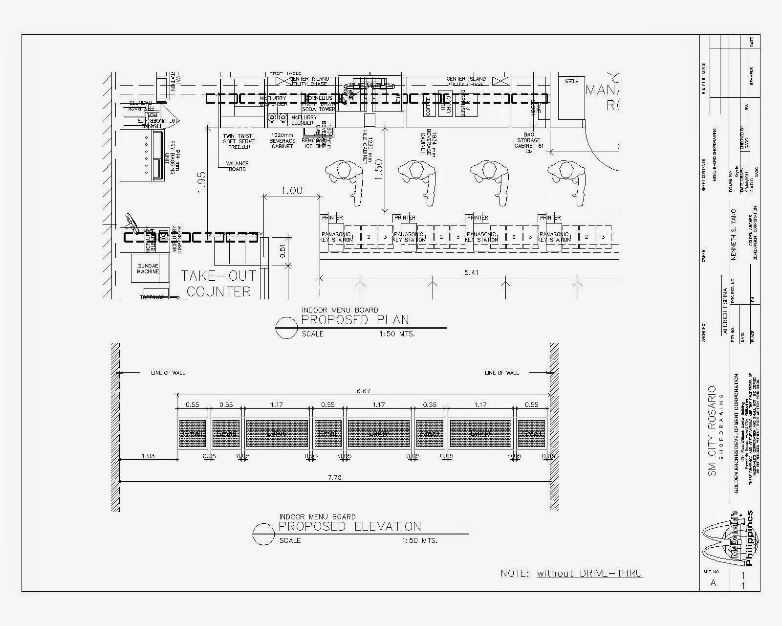 CAD Sample Plans (McDonalds)