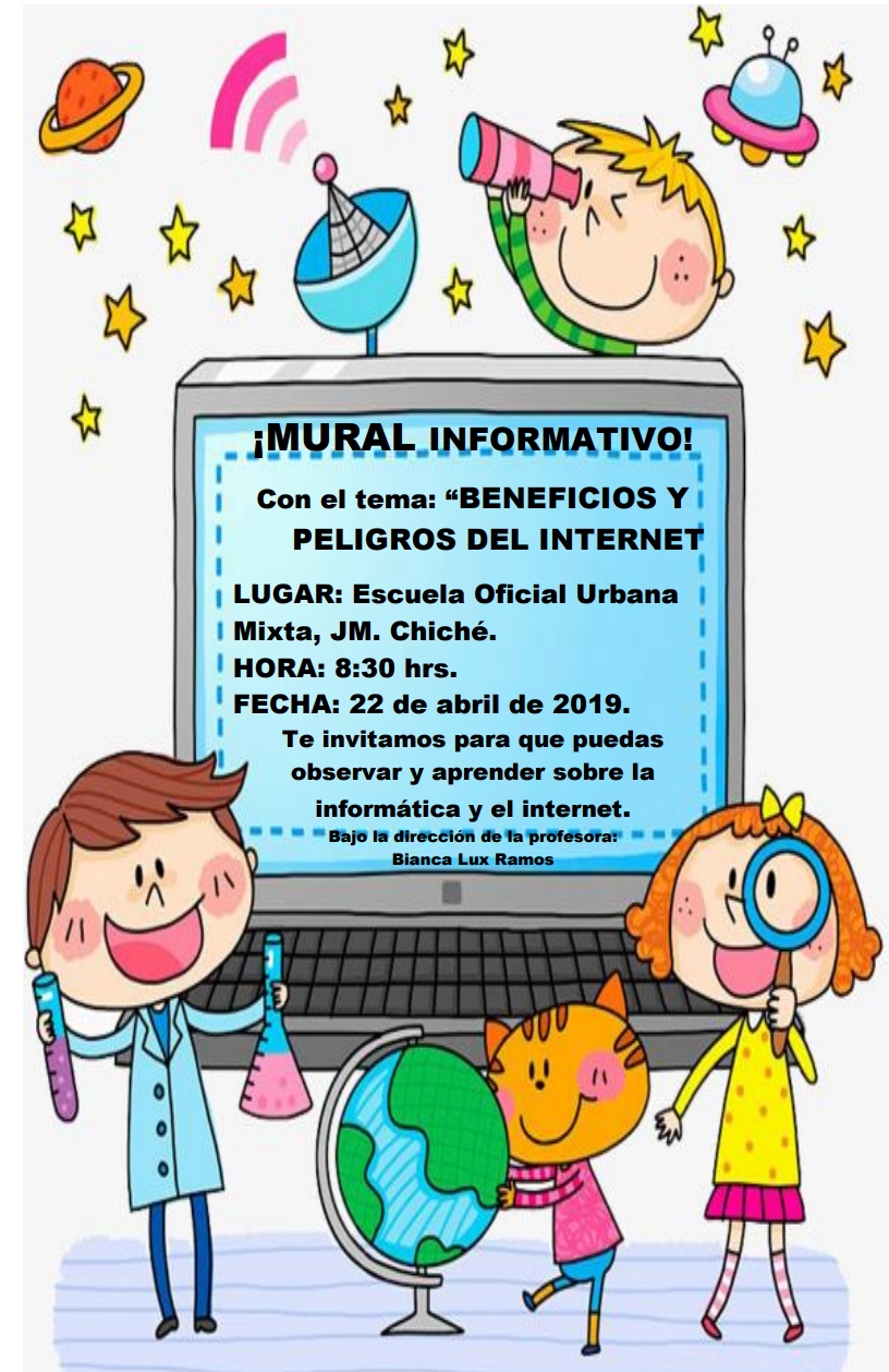AFICHE PUBLICITARIO DE MURAL INFORMATIVO