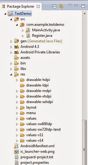 Android Training in Noida: Directory Structure in Android