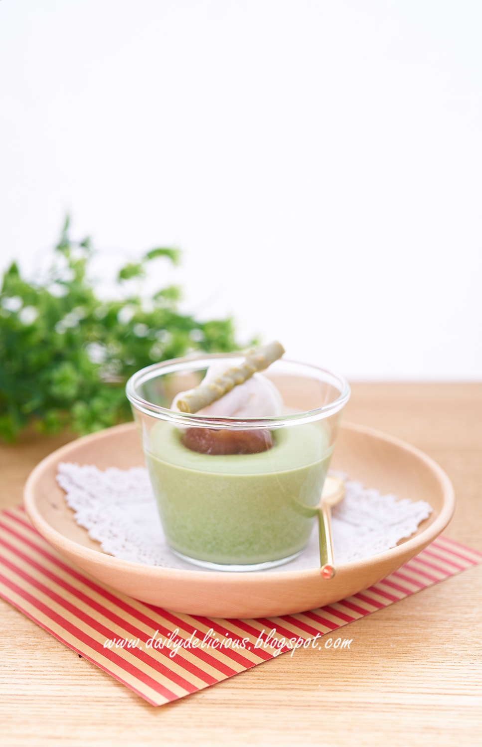 dailydelicious: Green Tea Panna cotta