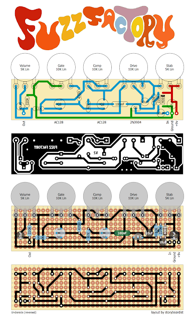 Perf and PCB Effects Layouts: ZVex Fuzz Factory