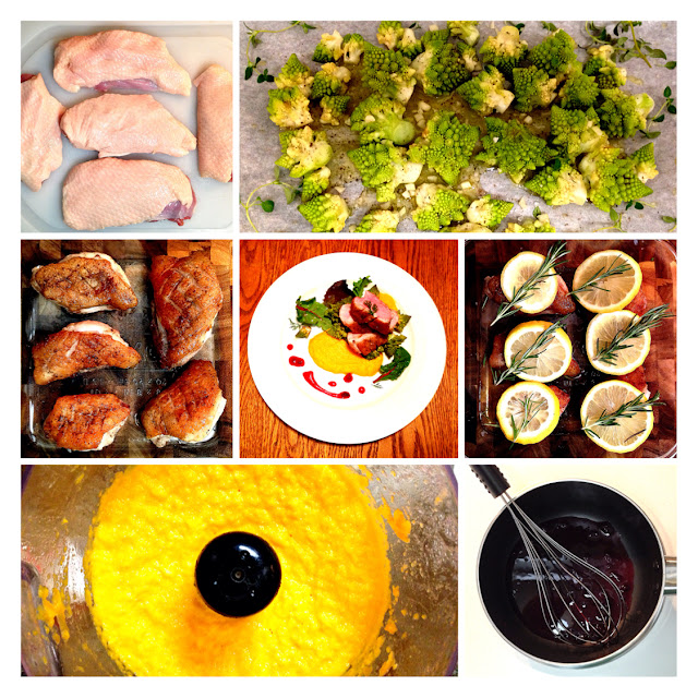 The Graffiti Cookery: Recipe: Roasted Duck, Cherry Gastrique, Carrot ...
