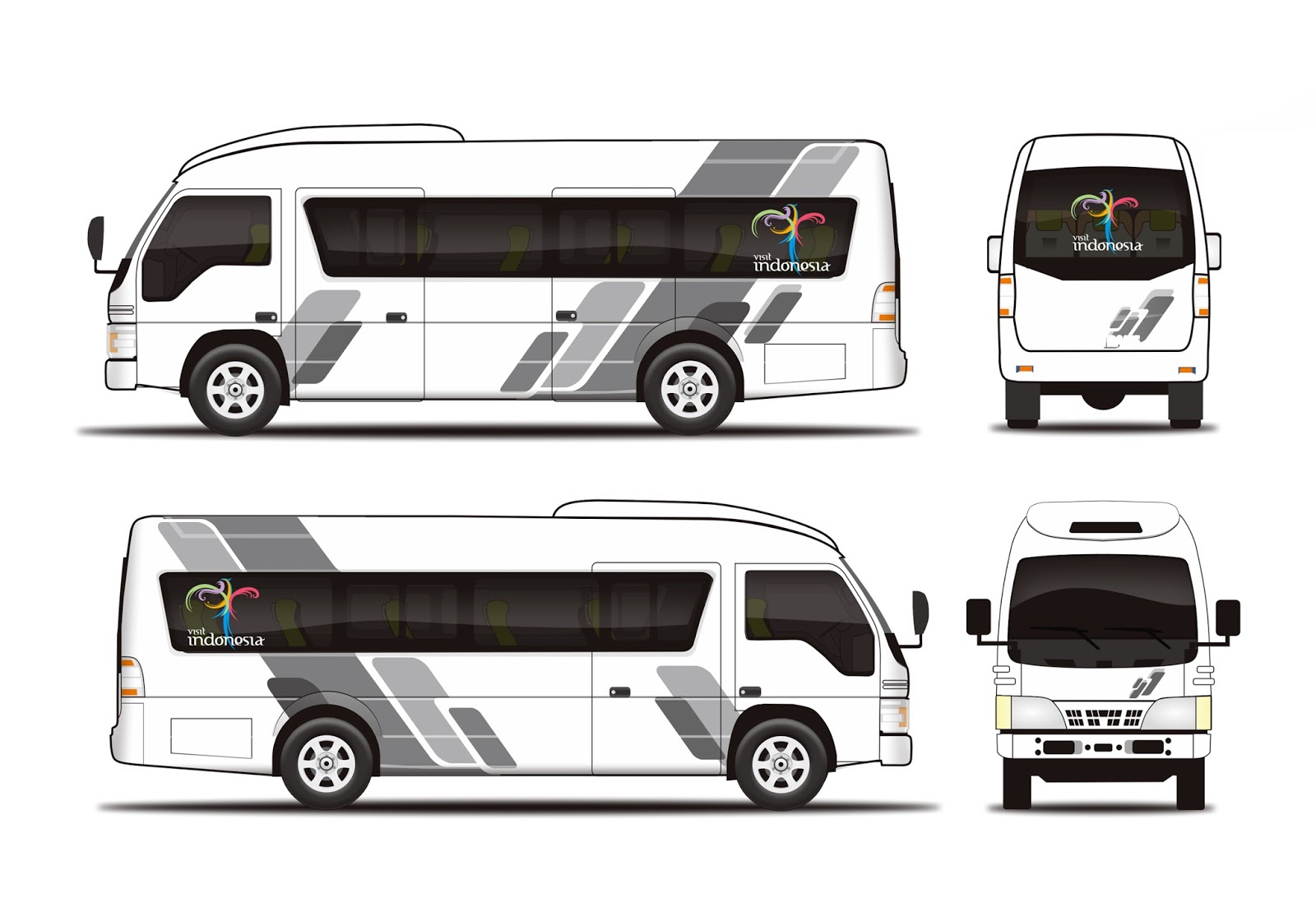Jasa Design Livery / Stripping Bus, Truck, Elf Indonesia | AfatBenz Media