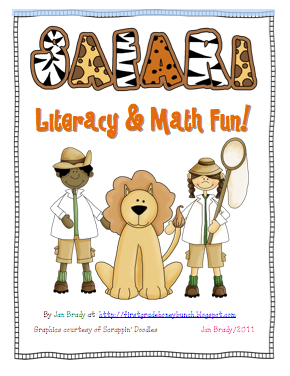 First Grade Honey Bunch: Safari Literacy and Math Fun Unit