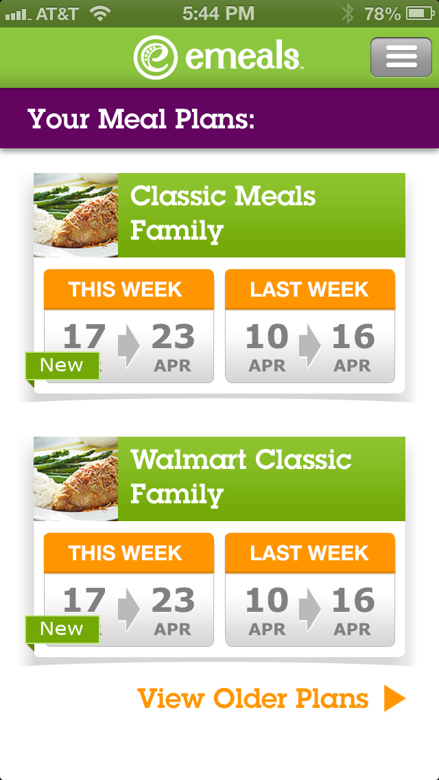 Creative Outpour: New Emeals App