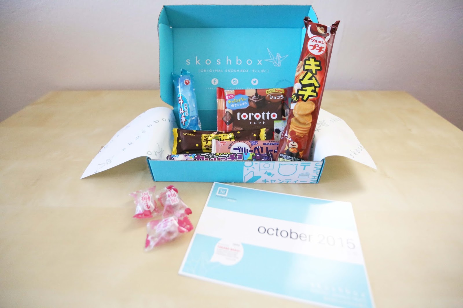 Japanese Foodie: SKOSHBOX OCTOBER 2015 REVIEW