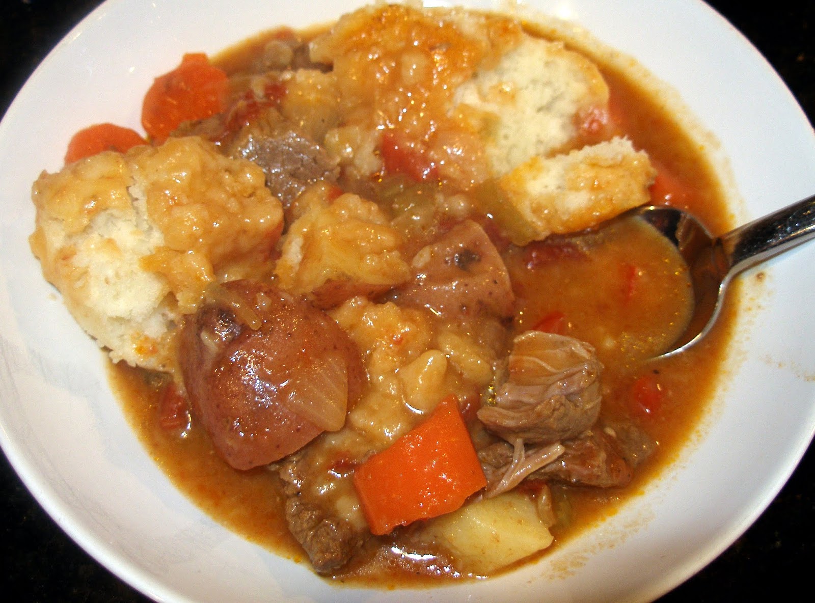 It's all good.: Beef Stoup and Dumplings