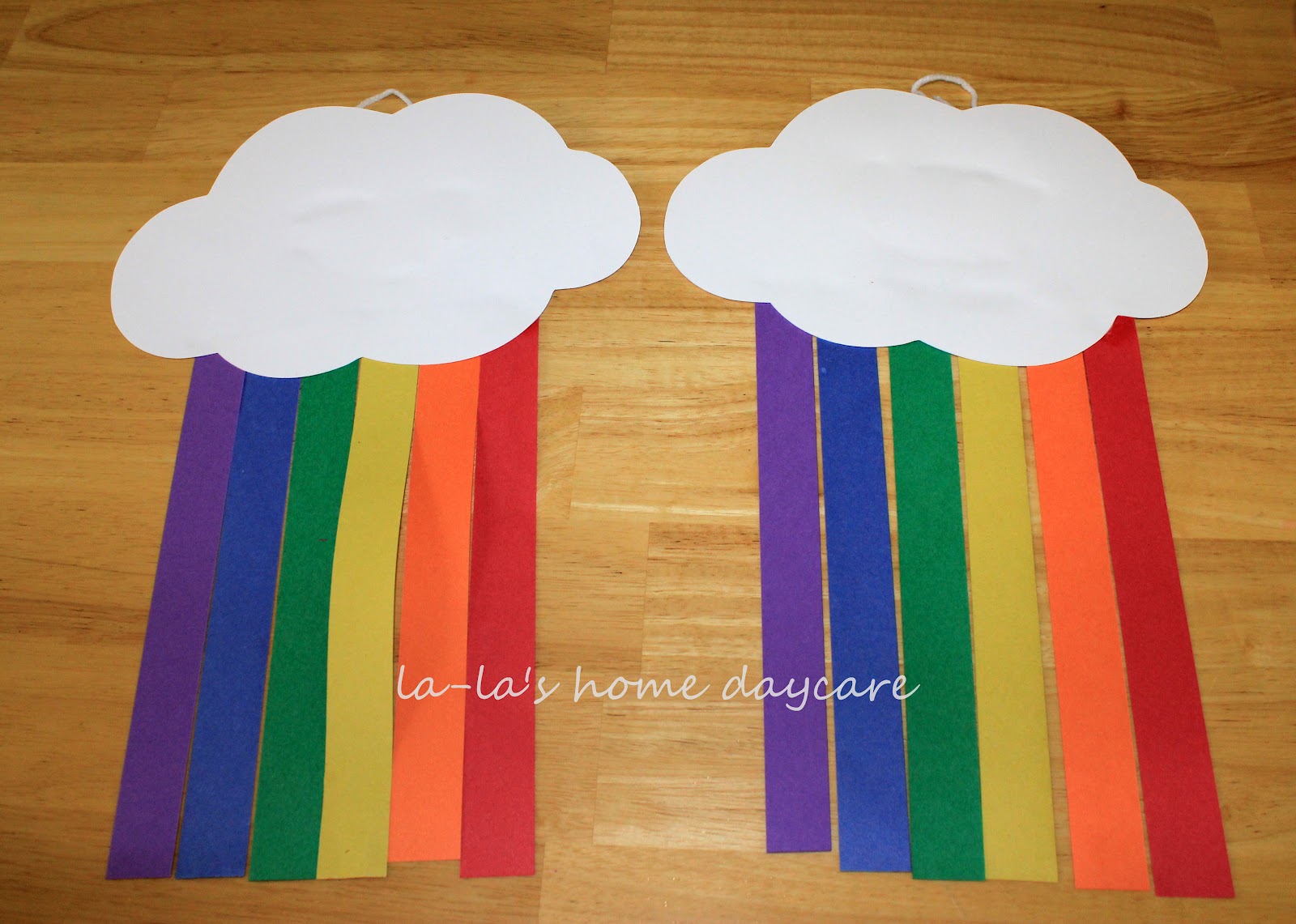 La-La's Home Daycare: St. Patrick's Day Paper Rainbow's