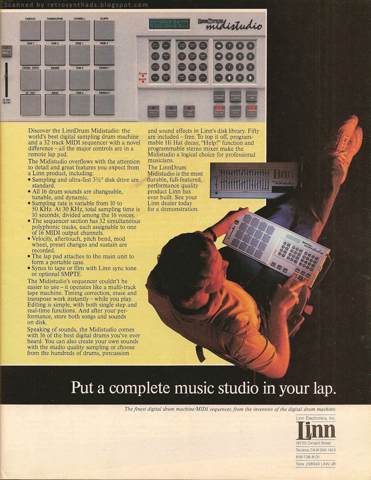 Retro Synth Ads: Akai / Roger Linn MPC60 "MIDI Production Center ...