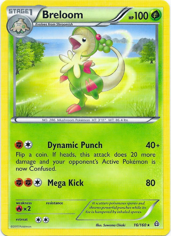 Breloom -- Primal Clash Pokemon Card Review | PrimetimePokemon's Blog