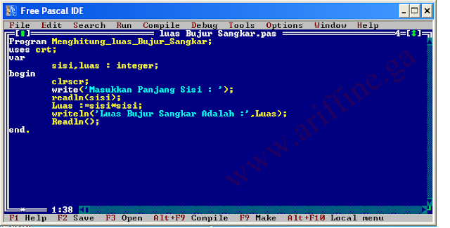 Tugas Pemrograman Dasar - ARIFFINE