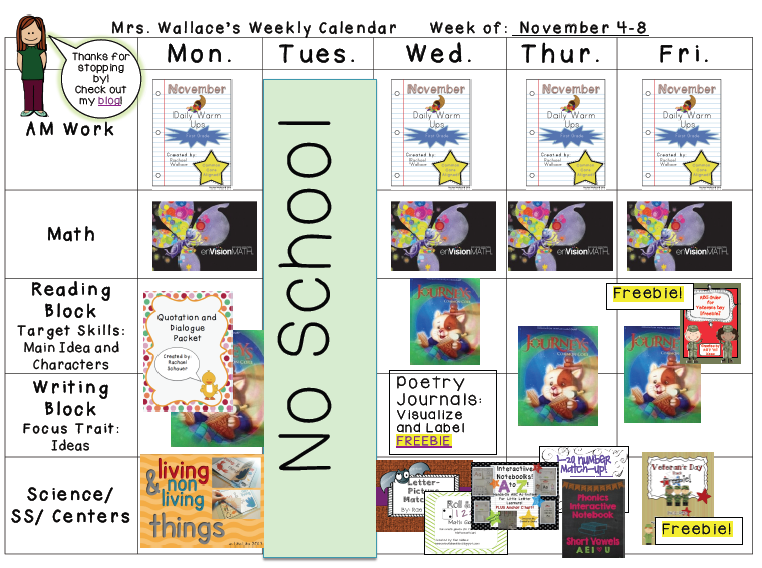 Peek at My Week (avec Freebies!) + Thankful Linky