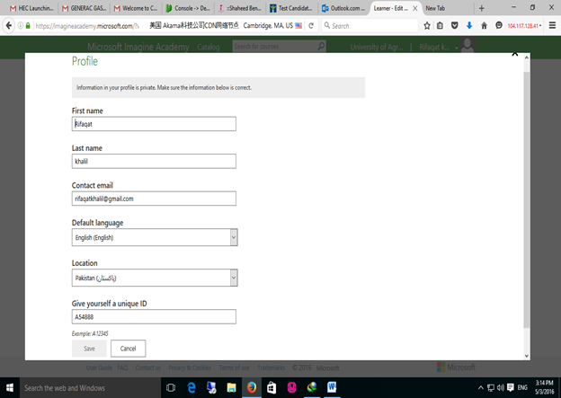 Registration Guide for MOS Certifications 2016 - LMS Help