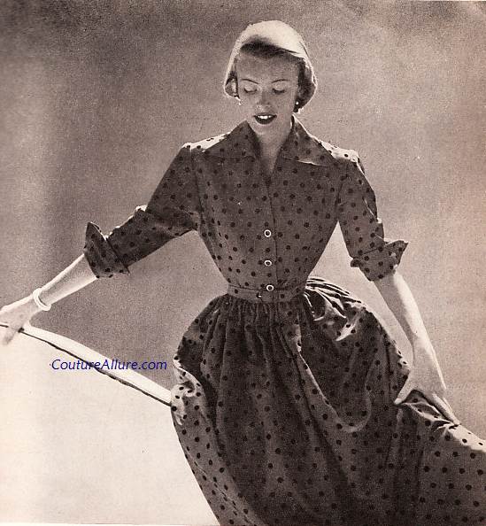 Couture Allure Vintage Fashion: Jonathan Logan Dress - 1949
