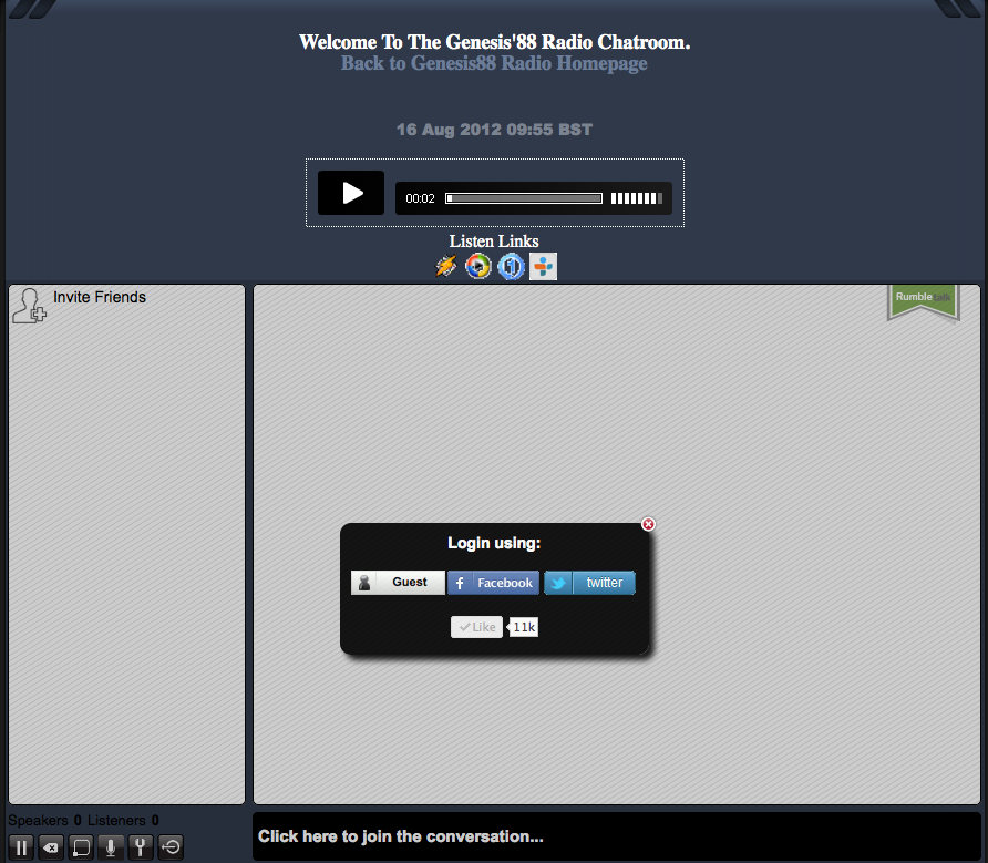 Genesis'88 Radio Blog
