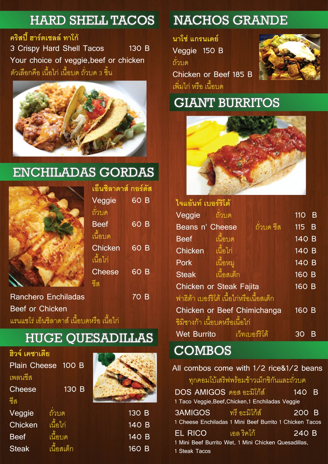 Jirapon Tewin: Design food shop menu