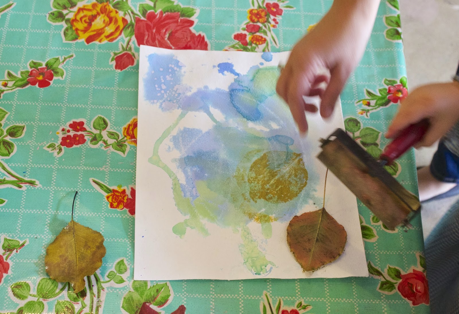 Purple Twig: Leaf Printing