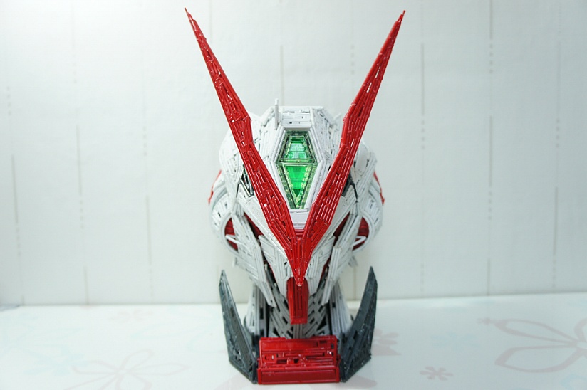 GUNDAM GUY: Gundam Astray Red Frame Head Made of Gunpla Runners ...