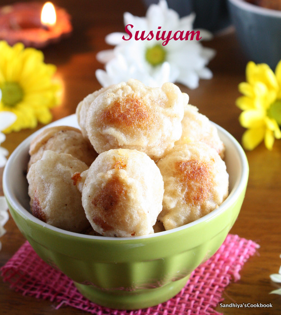 Sandhiya's Cookbook: Susiyam | Suzhiyam | Diwali Recipe