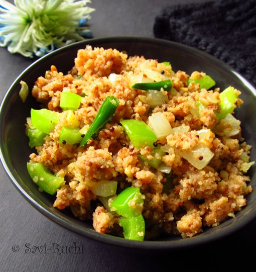 Savi-Ruchi: Horse gram idli upma | Idli uppittu | Mashed and seasoned ...