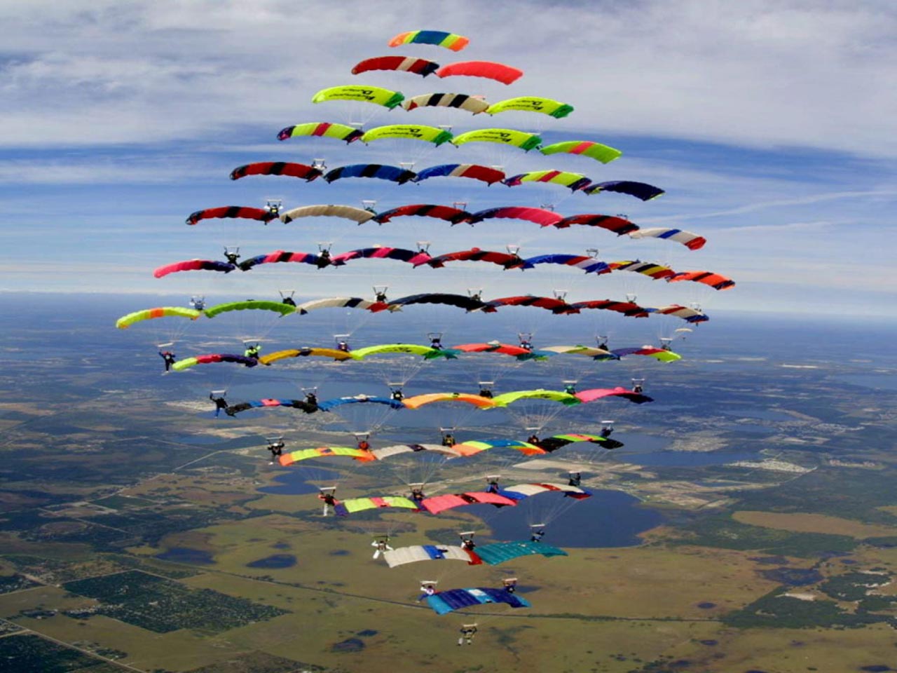 World Record Skydiving - Amazing Images Gallery