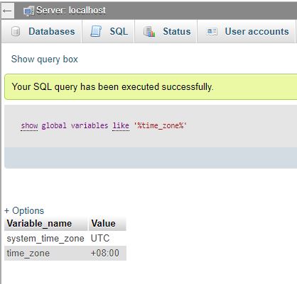 Blog of Wei-Hsiung Huang: How to change the time zone setting of MySQL ...