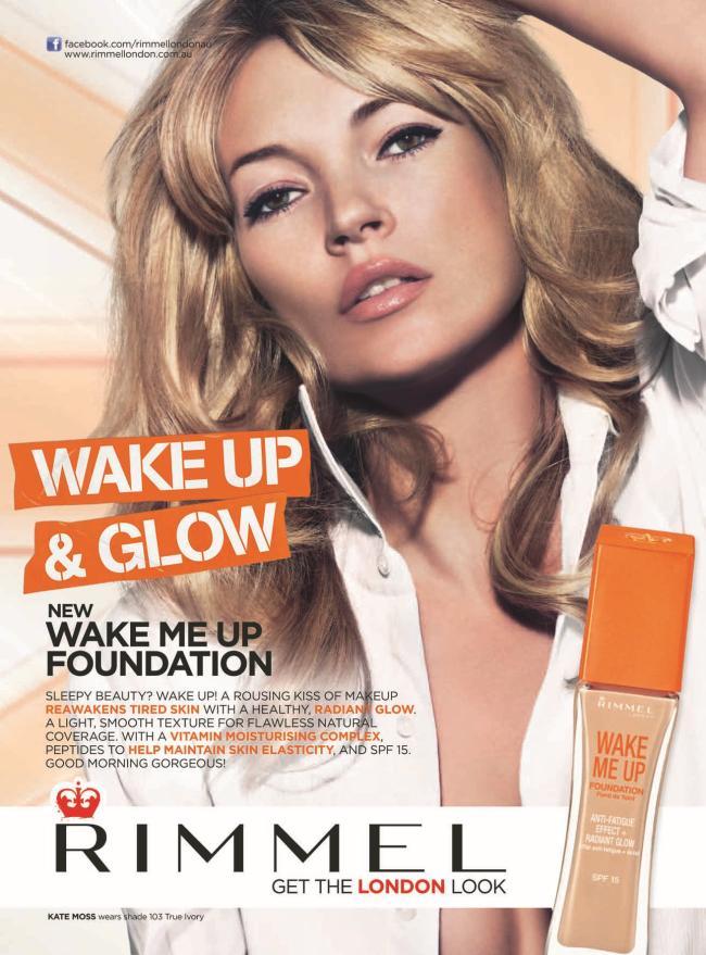 Kate Moss for Rimmel London 'Wake Me Up Liquid Foundation'