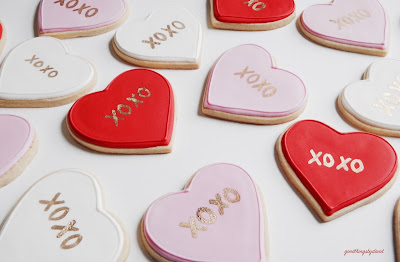 Xoxo Sugar Cookies for Valentine's Day