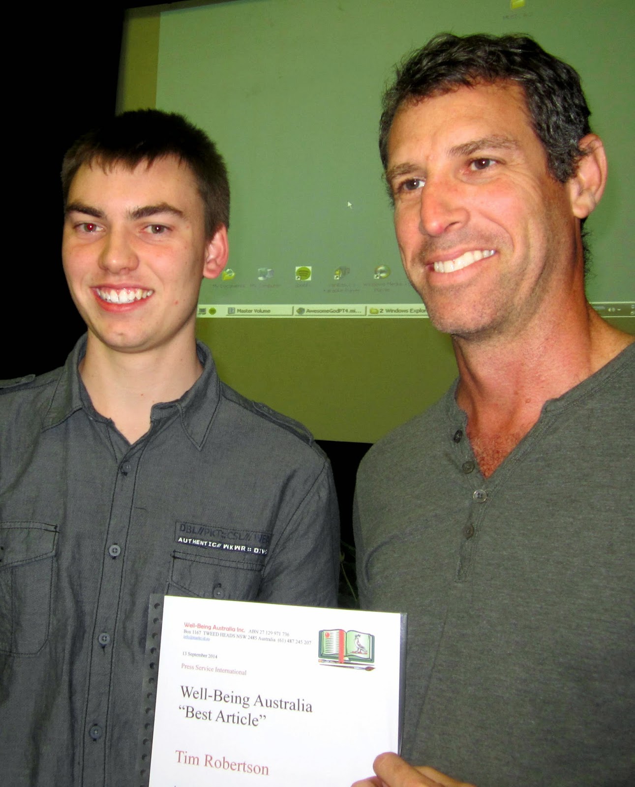 Regular Updates on our News: TIM ROBERTSON - BEST ARTICLE