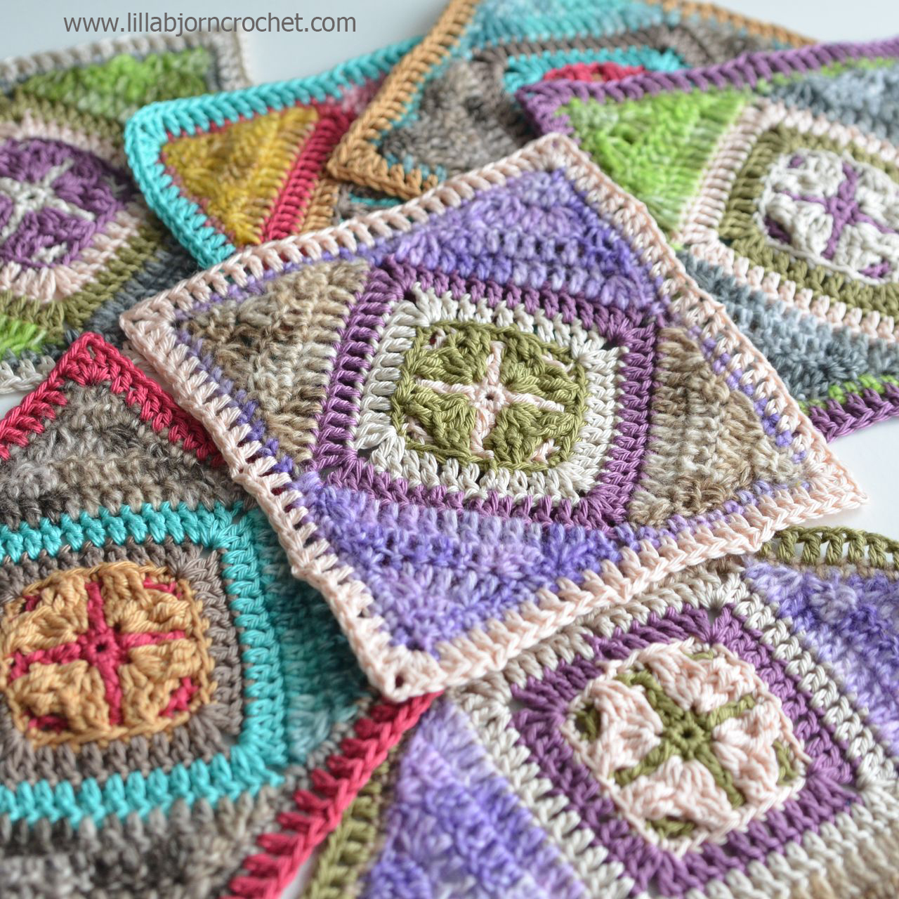 Spirits of Life CAL: Part 6. Overlay square with flower | LillaBjörn's ...