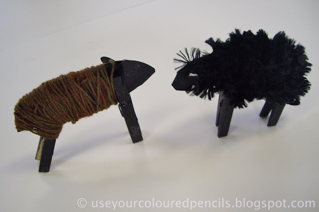 Use Your Coloured Pencils: Sheep