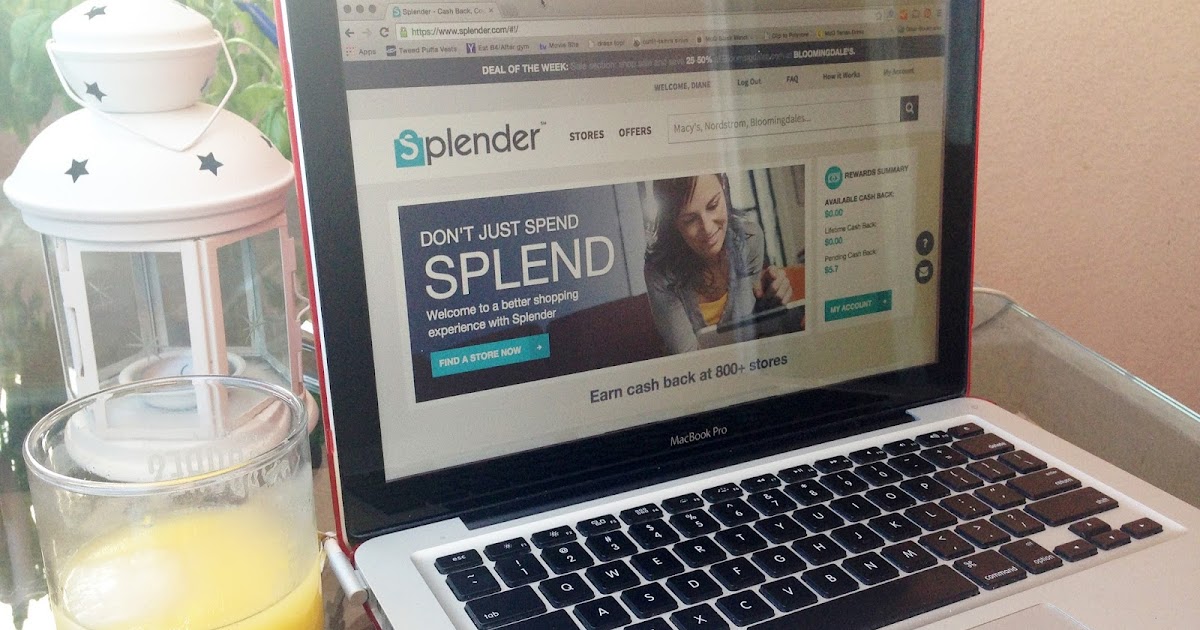 My Fascination Street: Earning Cash Back with Splender, Yes, Please!