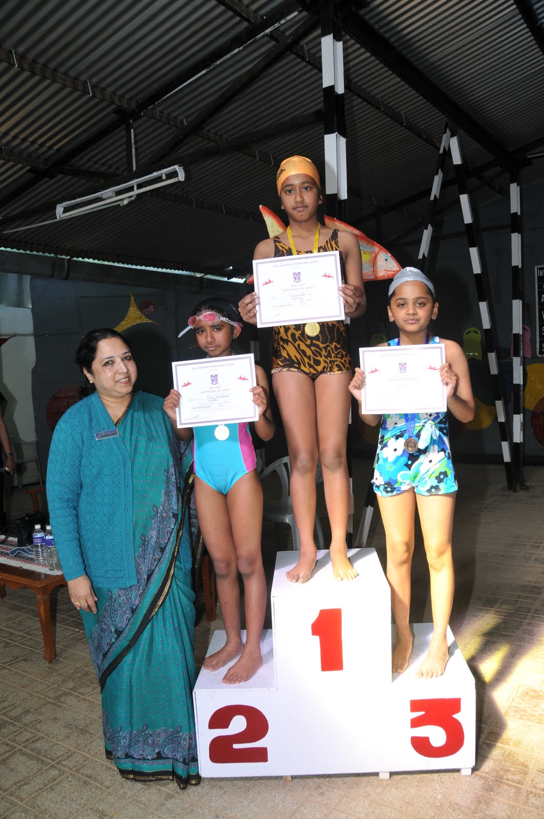 Good Shepherd International School: Junior School - Swimming Competition.