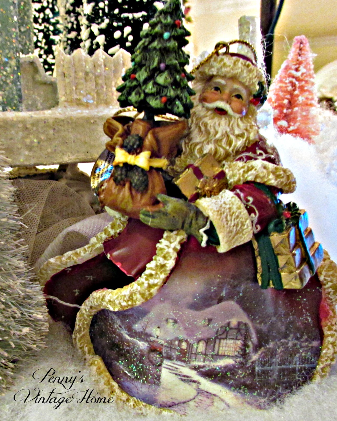 Penny's Vintage Home: Thomas Kinkade Christmas Santas