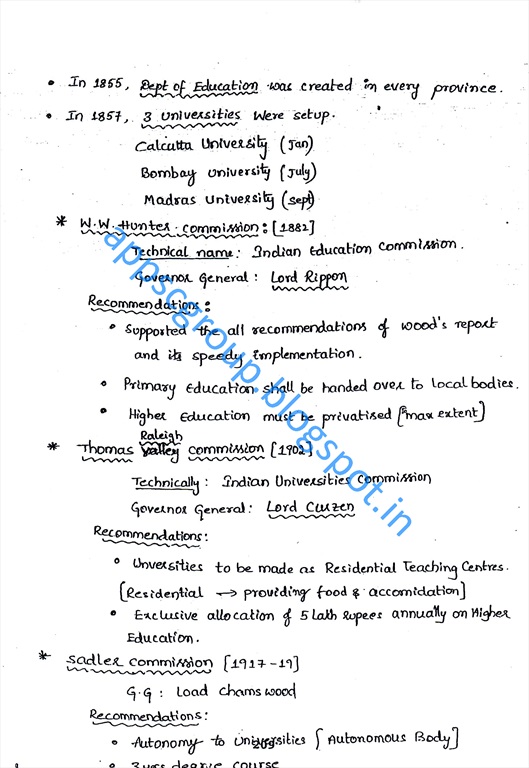 Part 4: Modern India History Class Notes for UPSC Prelims, APPSC & SSC ...