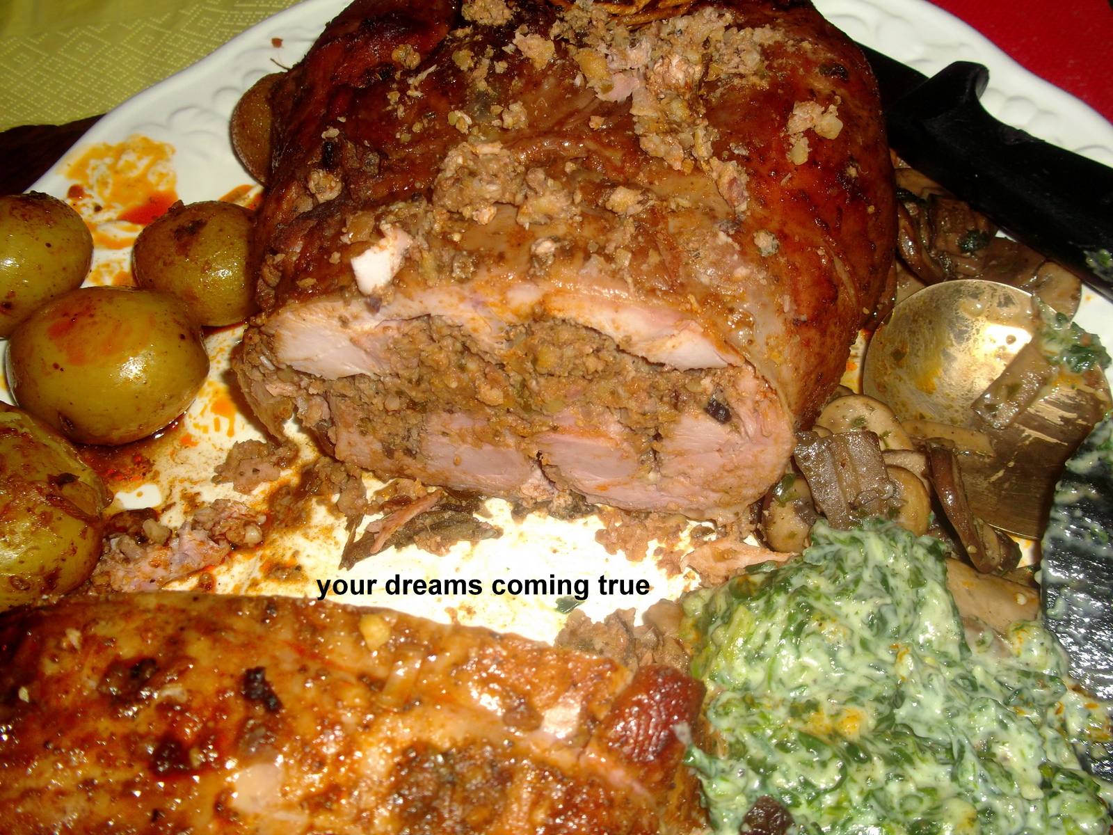 Boxing Day Turkey Ballotine....Dinde Farcie En Saucisse